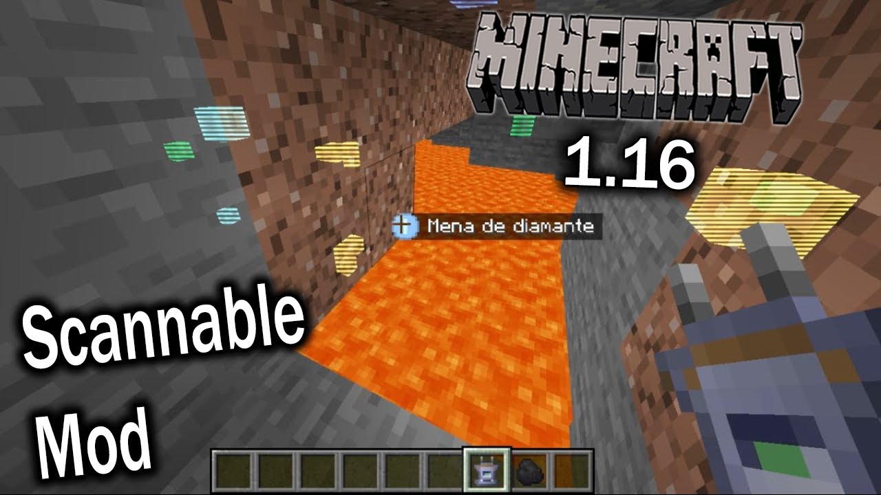Detector de ORES! - Scannable Mod - Minecraft 1.16 - YouTube
