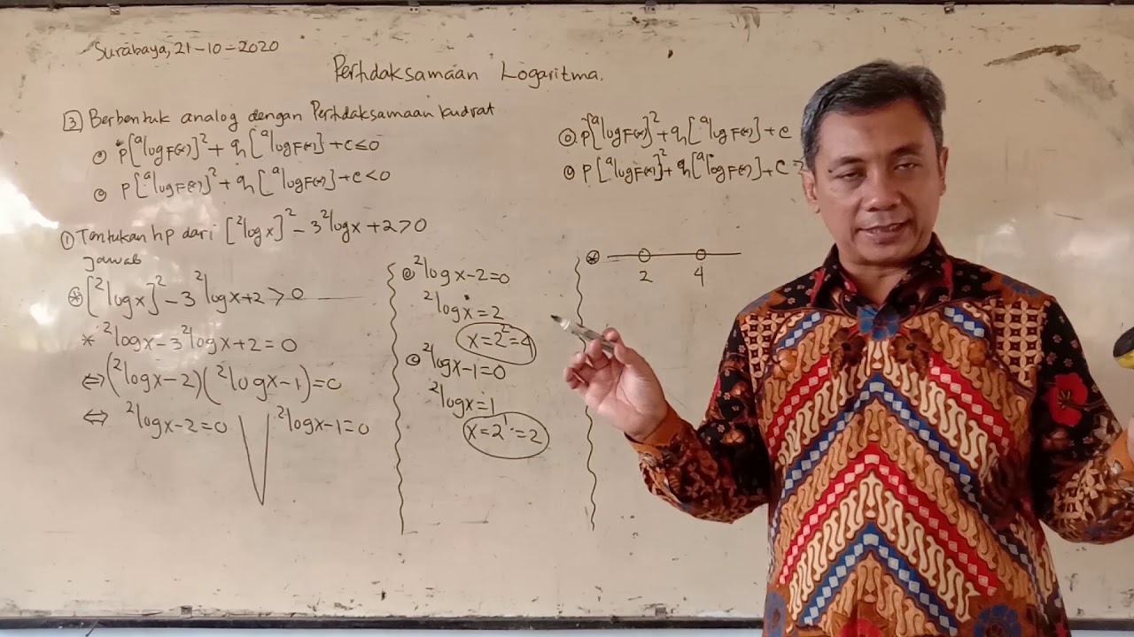 Pertidaksamaan Eksponen & Logaritma Part 5. Isa Ansori. Matematika ...