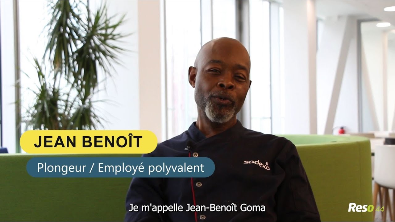 Portrait de Jean Benoit plongeur / employé polyvalent en temps partagé ...