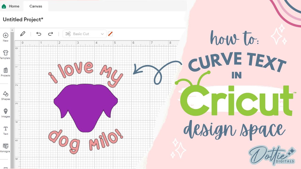 How to Curve Text in Cricut Design Space | Easy Cricut Tutorial - YouTube