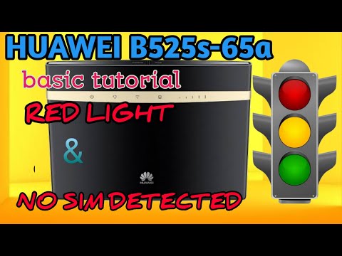 HOW TO FIX RED LIGHT | NO SIM CARD DETECTED|HUAWEI B525s-65a MODEM ...