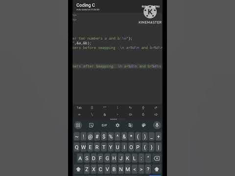 18_Swapping of two numbers using 3rd variable || c-Programming || turbo c++ ||#coding #c #shorts ...
