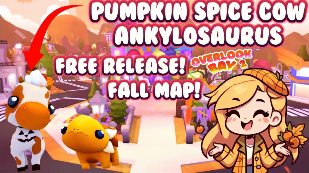 OVERLOOK BAY 2 FREE RELEASE! | FALL MAP! | NEW COW AND DINO PET ...