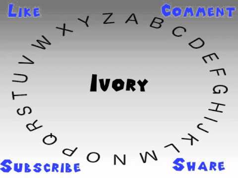 How to Say or Pronounce Ivory - YouTube