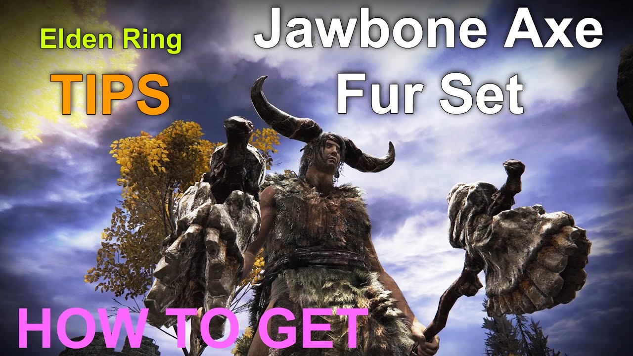 Elden Ring How To Get Jawbone Axe and Look Like SAVAGE with Fur SET ...