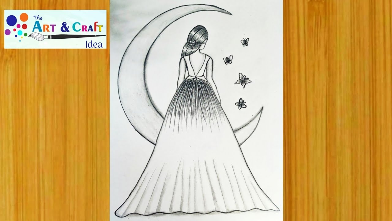 How to draw a girl's backside || Easy drawings for girls step by step ...