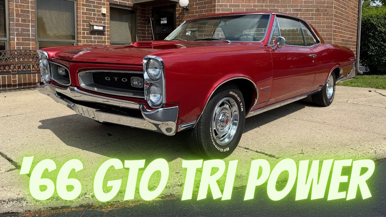 1966 Pontiac GTO - 389 3x2 - Frame Off - SOLD - YouTube