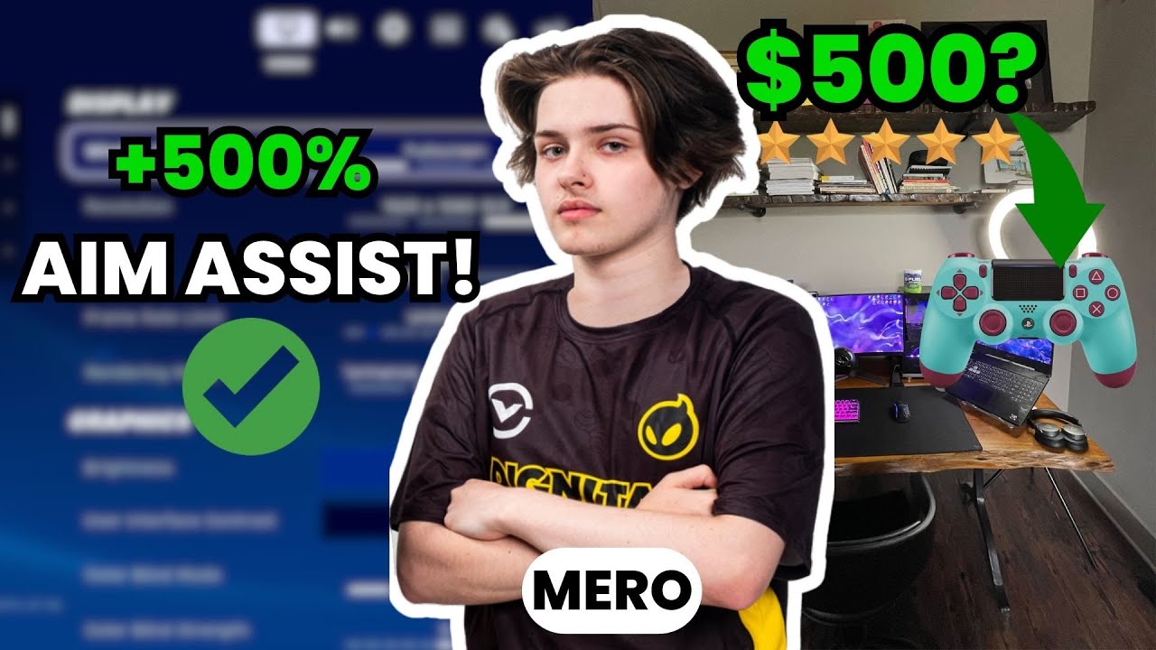 Mero's SECRET Fortnite Settings EXPOSED(+500% AIM ASSIST) - YouTube