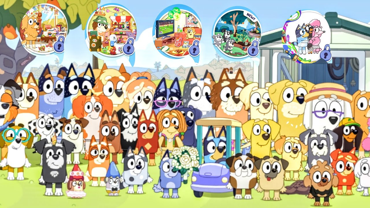 Bluey Let's Play - BackYard Bluey & Bingo's Fun Playtime | Fun Gameplay ...
