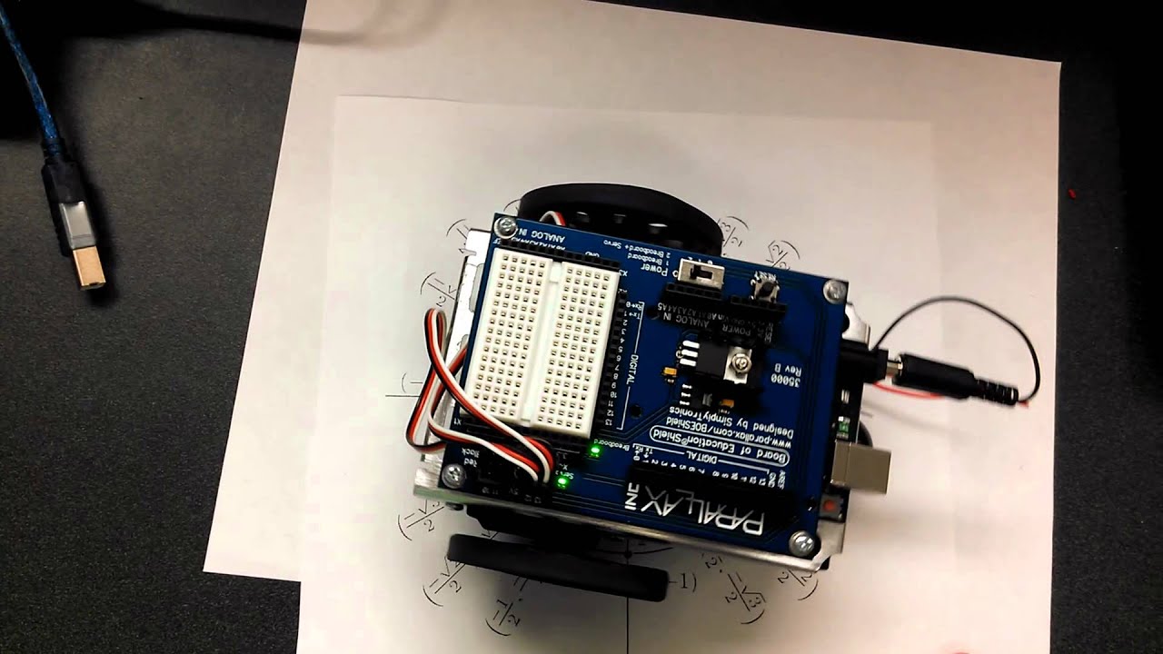 Arduino 360 turn - YouTube