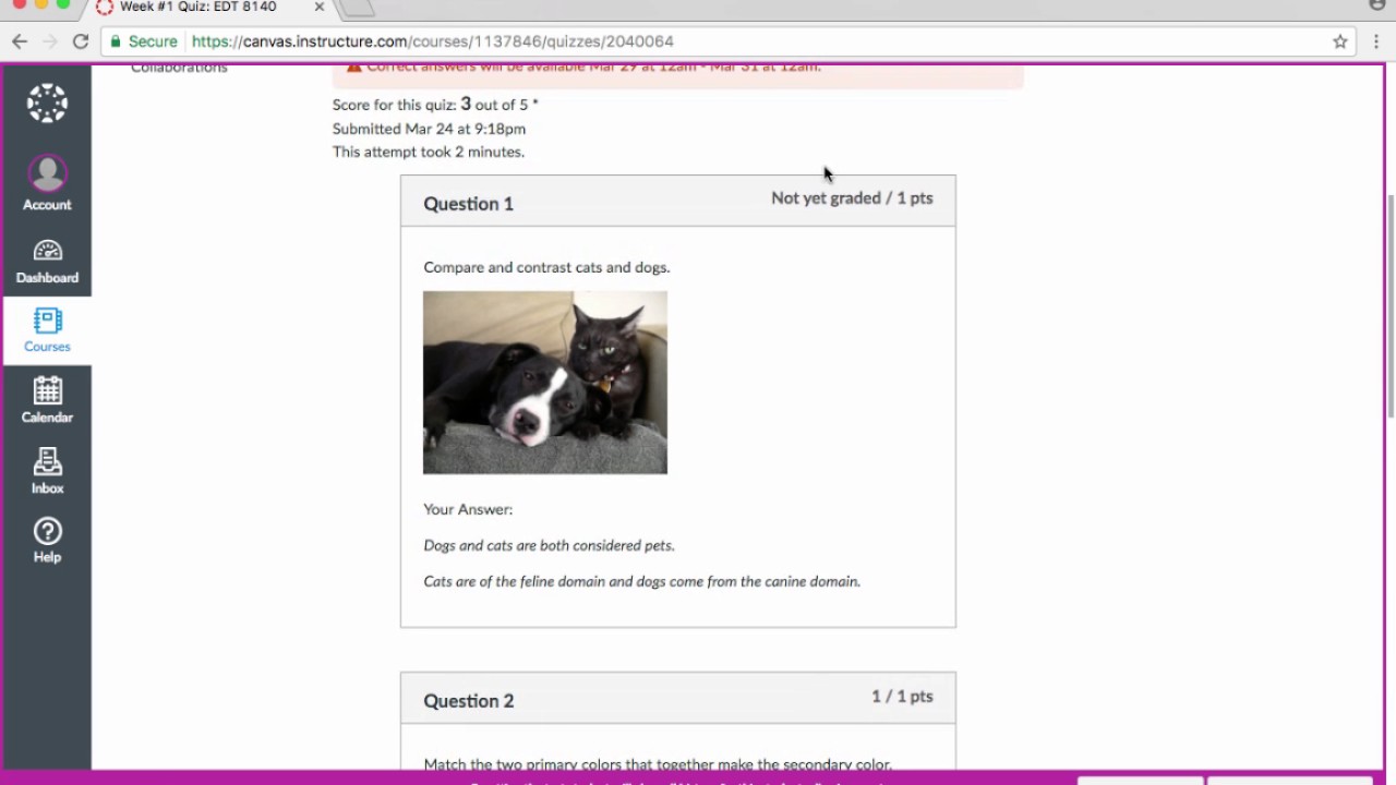 Demo student in Canvas - YouTube