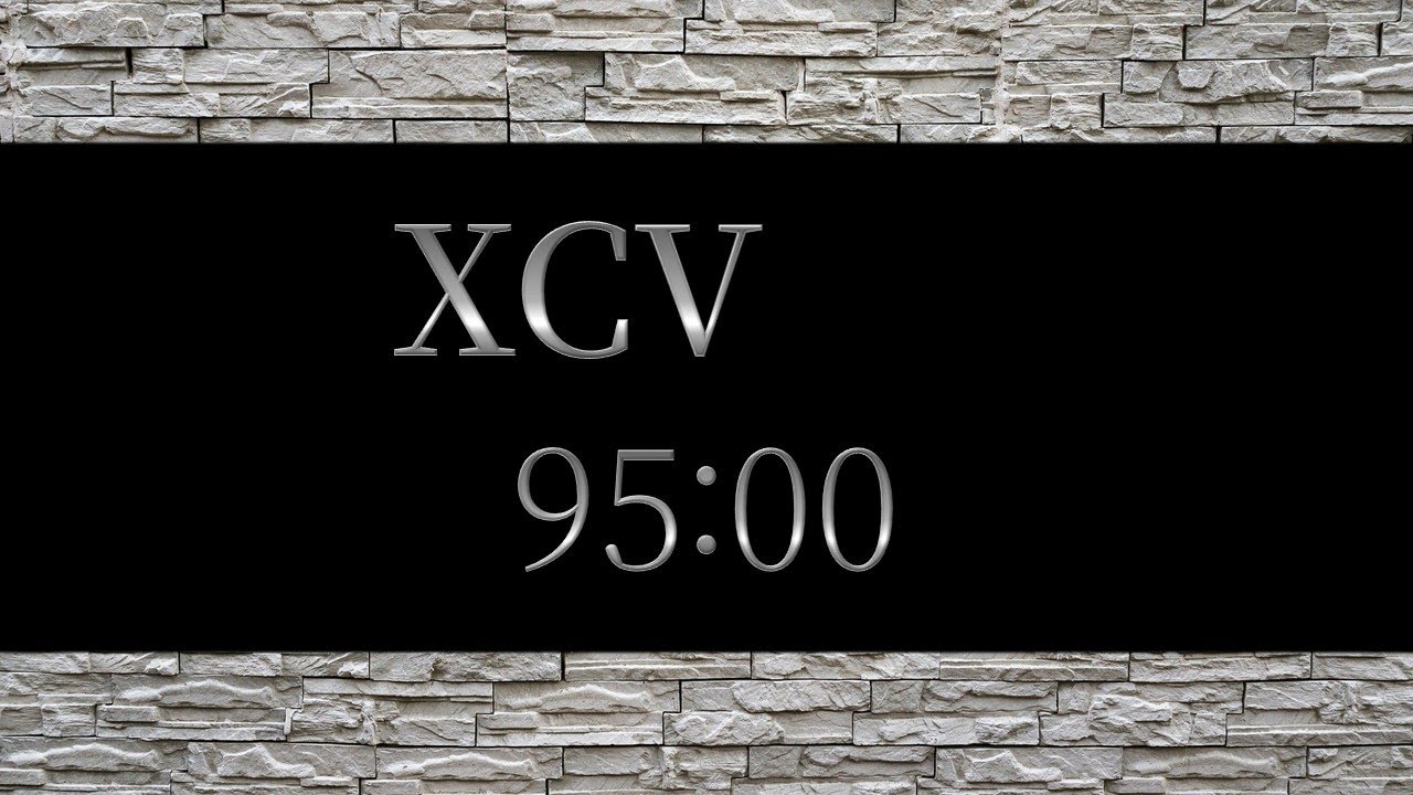 95 Minute Timer / Roman Timer XCV Minutes - Silver - YouTube