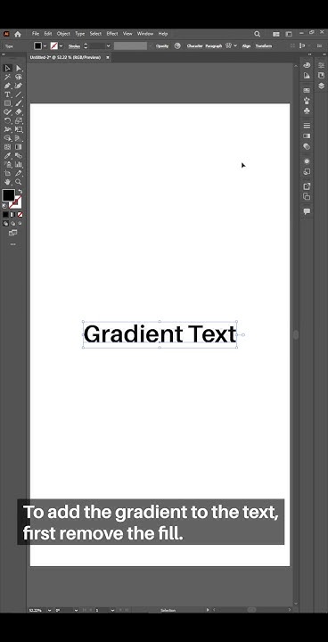 How to add gradient to your text - Adobe Illustrator tutorials # ...