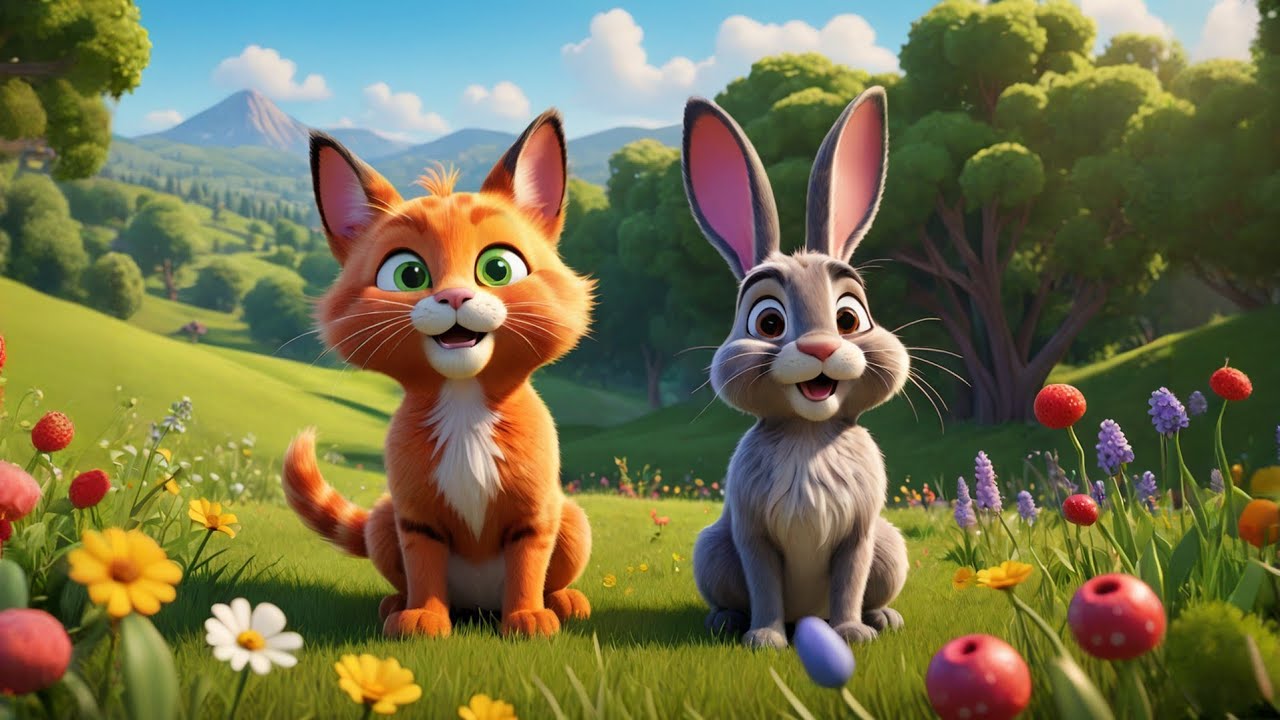 Whiskers and Thumper's Lesson / Municute109 Cat Animated video For ...