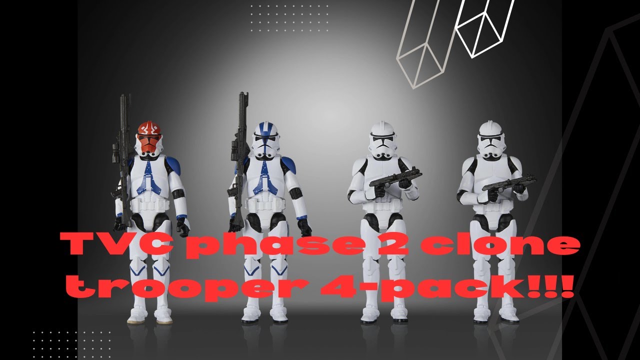 TVC Phase 2 Clone Trooper 4 Pack - YouTube