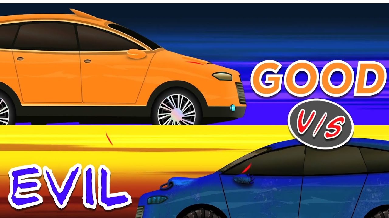 Ambulance good vs evil | Monster Truck Cartoon | Learn Vehicles for ...