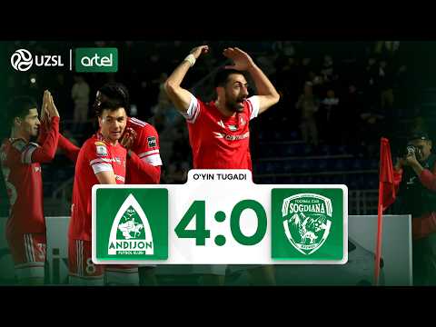 Superliga 1-tur. Andijon - So‘g‘diyona bahsida kiritilgan gollar va xavfli vaziyatlar (Highlights)
