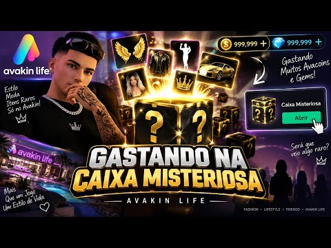 Avakin Life gastando na caixa misteriosa