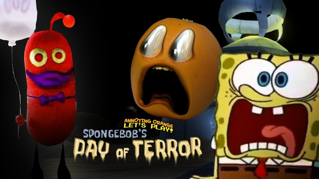 SPONGEBOB'S DAY OF TERROR! | Annoying Orange - YouTube