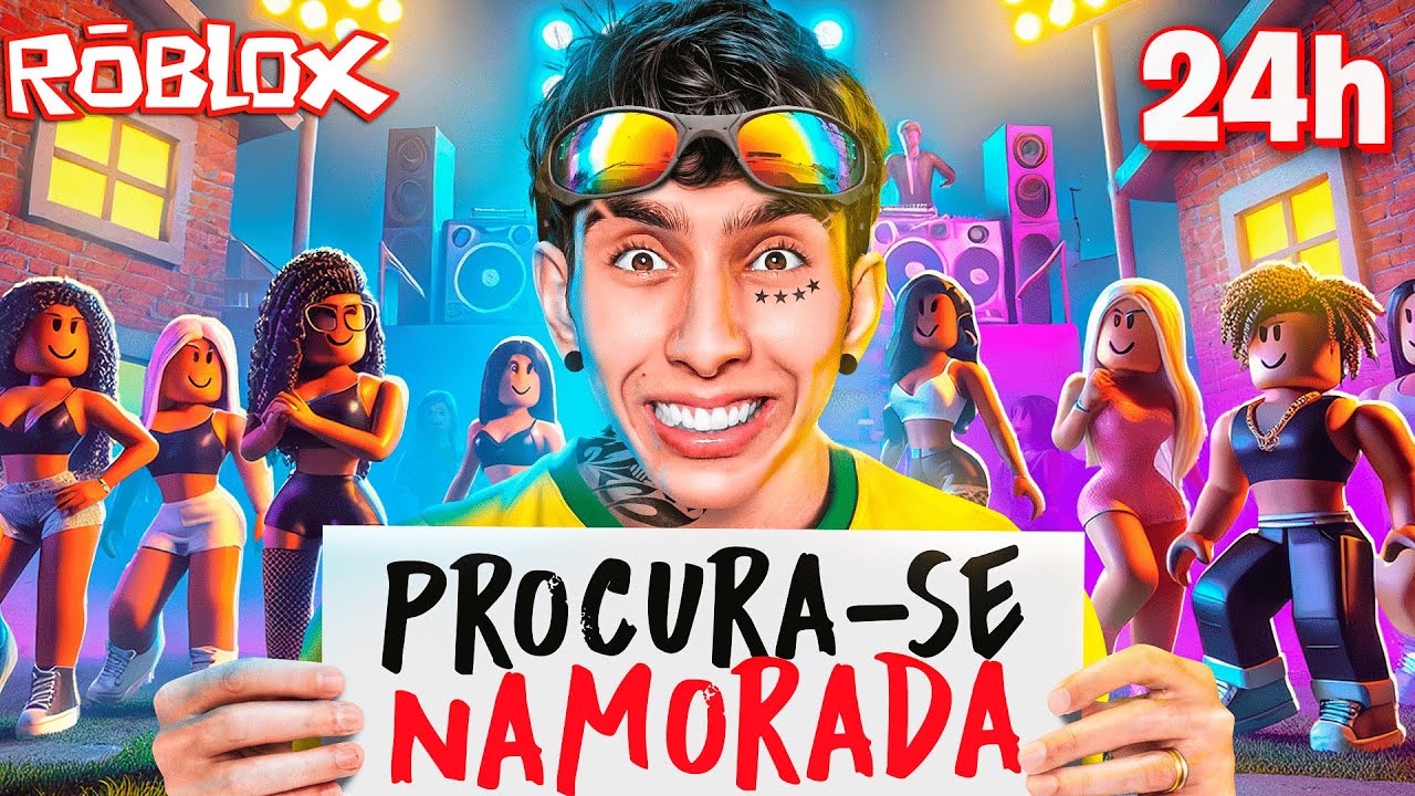 24 HORAS pra Arrumar Namorada no Baile Funk do Roblox! CONSEGUI? - YouTube