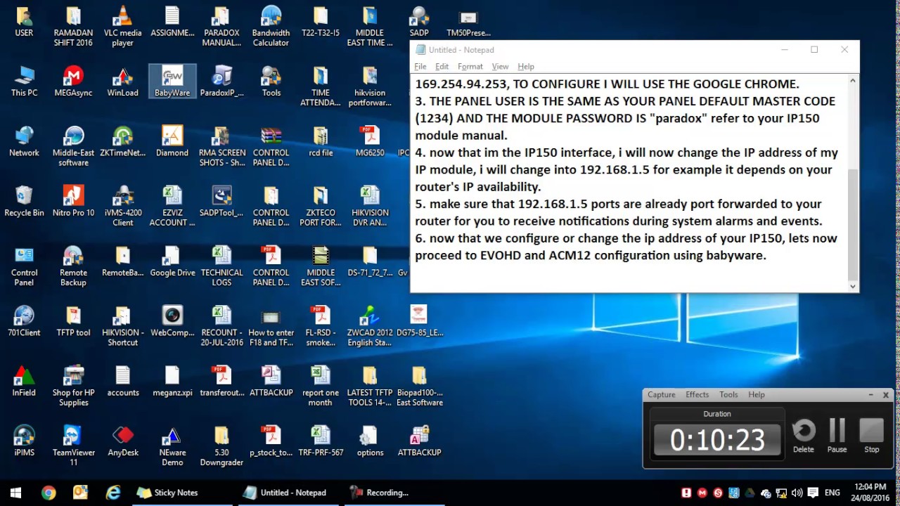 PARADOX - EVO192 WITH ACM12 ACCESS CONTROL PROGRAMMING T - YouTube