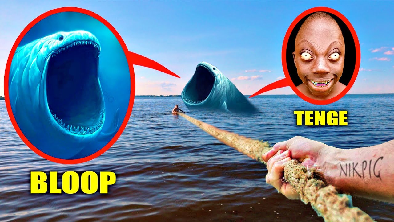 BLOOP ate TENGE TENGE ? Drone catches EL GRAN MAJA & BLOOP in the ocean ...