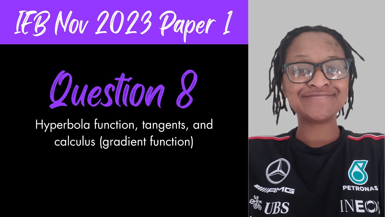 IEB Nov 2023 Paper 1, Question 8 [Grade 12 Mathematics] | Functions ...
