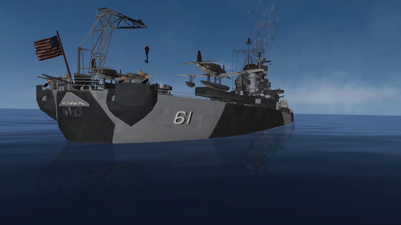 The Fast Sinking Of The USS Iowa I Silent Hunter 3 With GWX V3.0 - YouTube