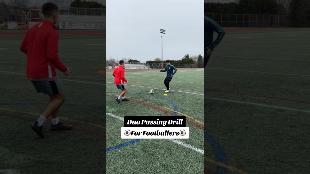 Partner passing drill, like ⚽️ ️ #footy #soccer #training #explore ...