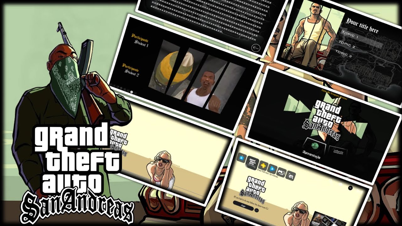 GTA SAN ANDREAS - Template PowerPoint - YouTube