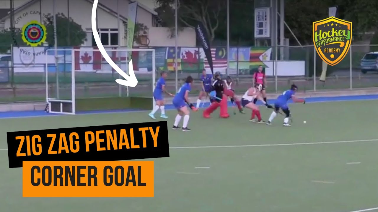 Zig Zag Penalty Corner Goal in Field Hockey | Hockey Performance Academy - YouTube