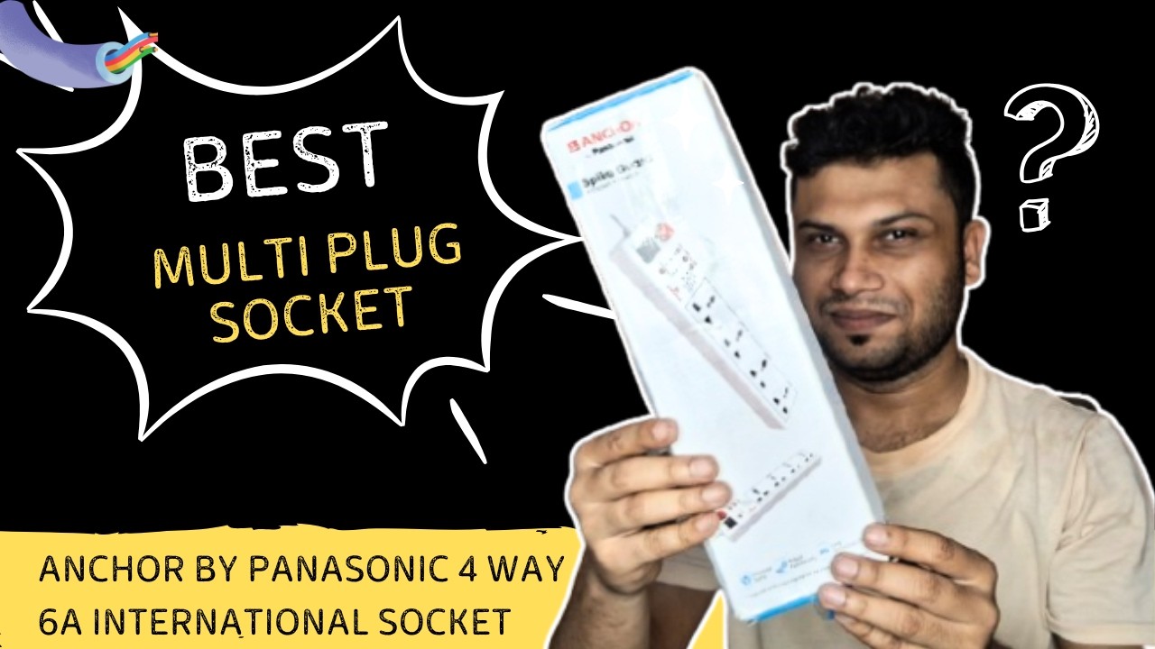 Best Extension Board for Desktop & Monitor | Anchor by Panasonic 4-Way ...