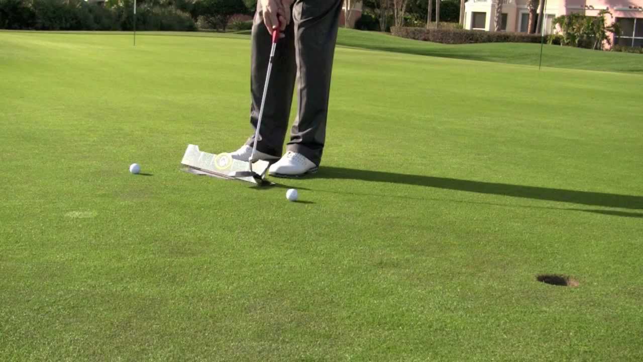 EyeLine Golf: EDGE Putting Rail - 64˚ Black - YouTube