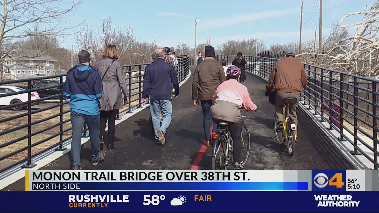 The Monon Trail Bridge over 38th Street is now open - YouTube