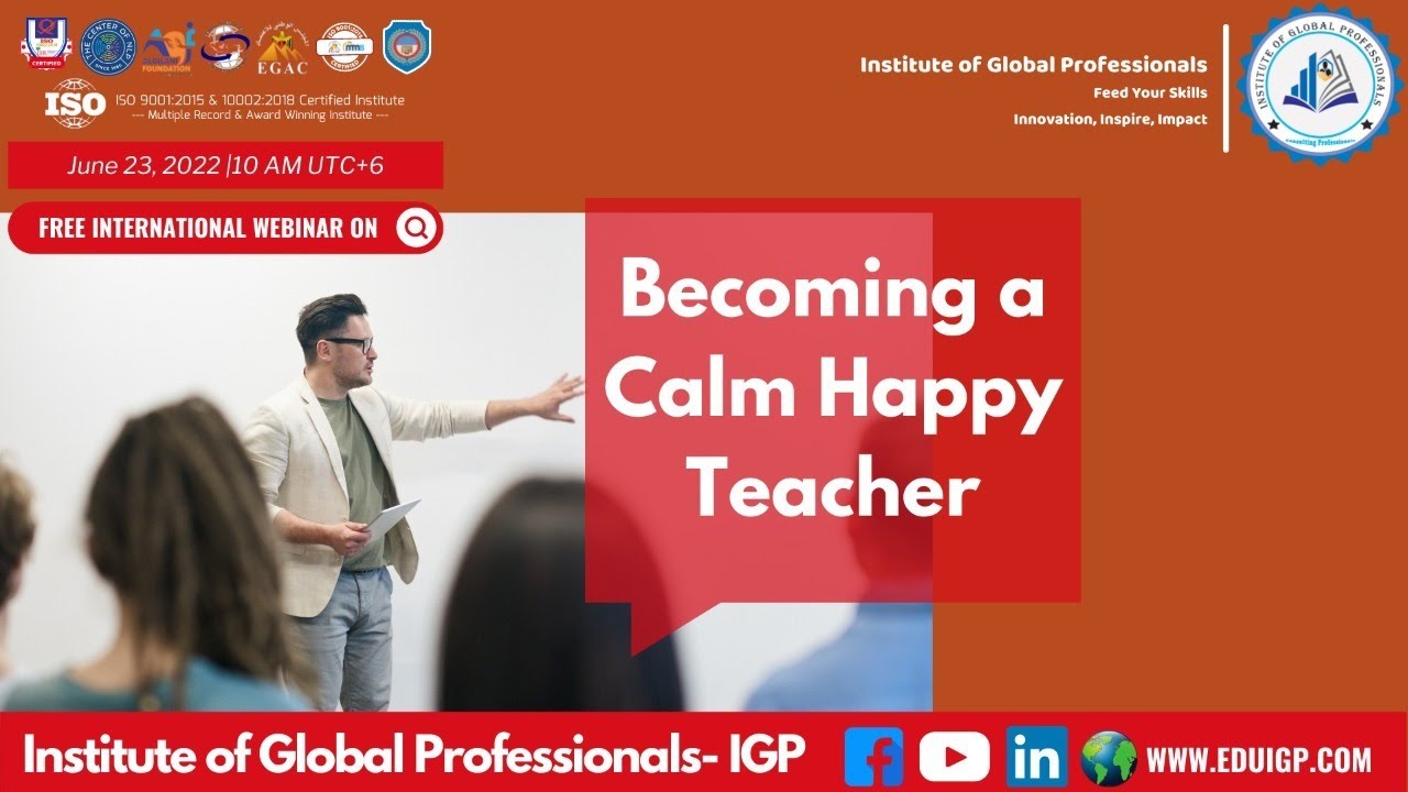 Becoming a Calm Happy Teacher - YouTube
