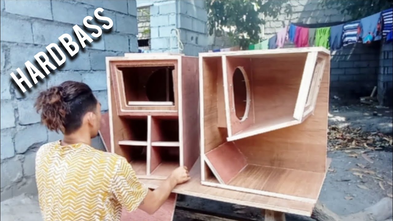 paano gunawa ng Long Throw speaker Box D12 | HARD BASS BOX DESIGN | D12 ...