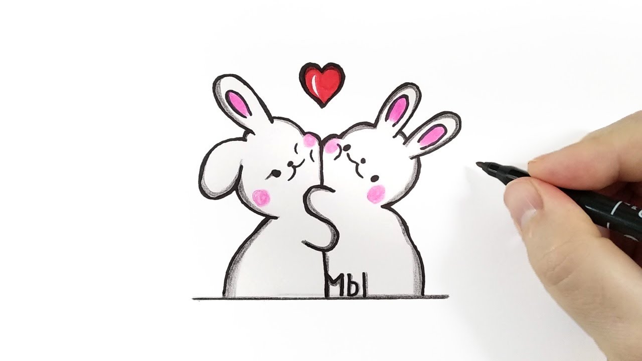 Как нарисовать рисунок для влюбленных Youtube