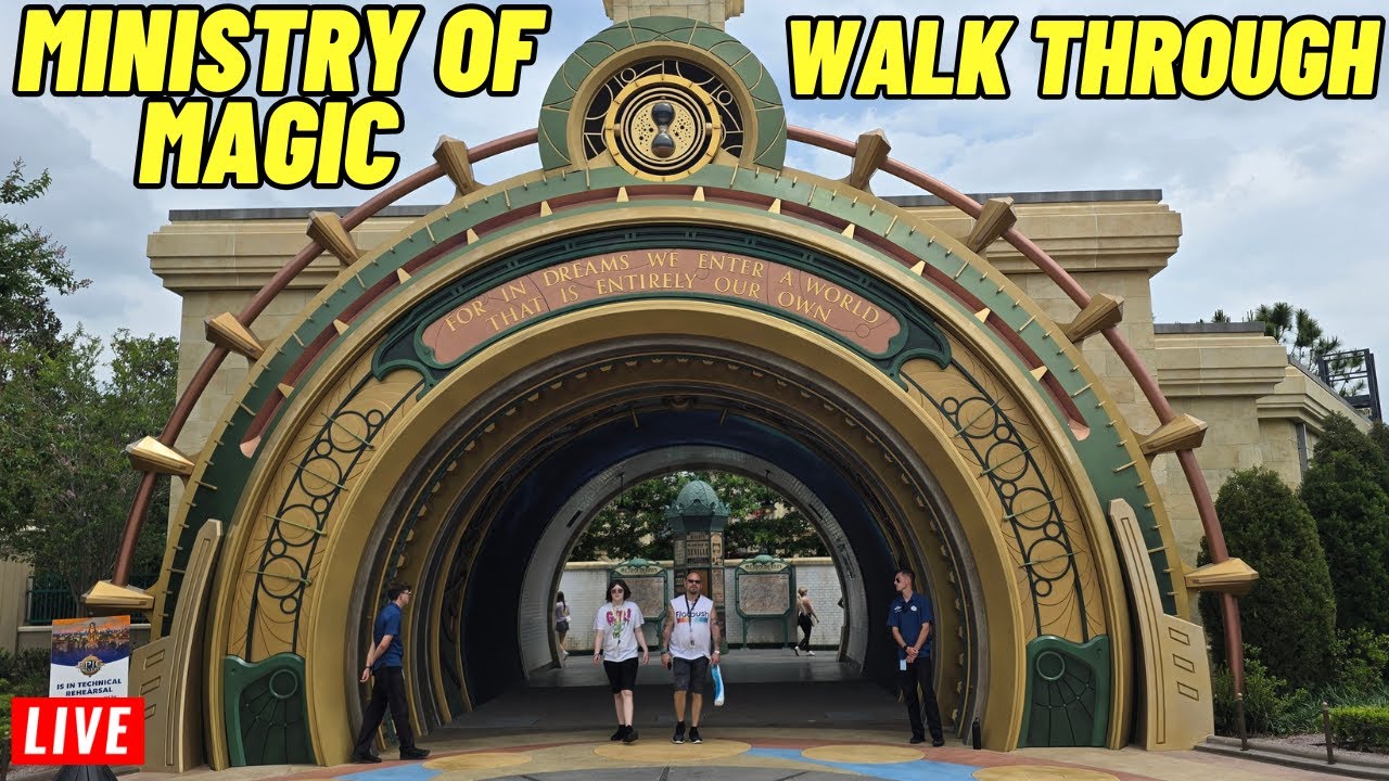 🔴Live: Ministry of Magic live walk through EPIC Universe at Universal ...