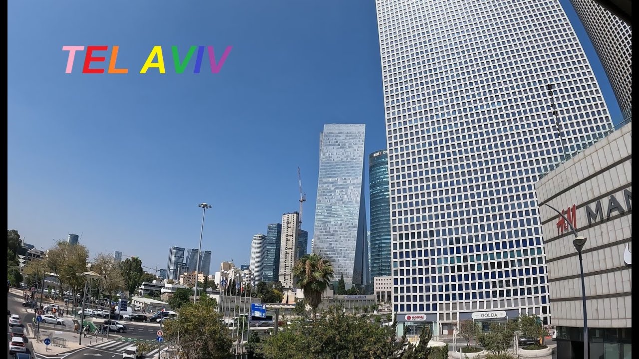 Tel Aviv Center walking tour. Iconic Dizengoff Center, Rothschild ...