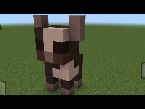 Cute Minecraft cow statue! - YouTube