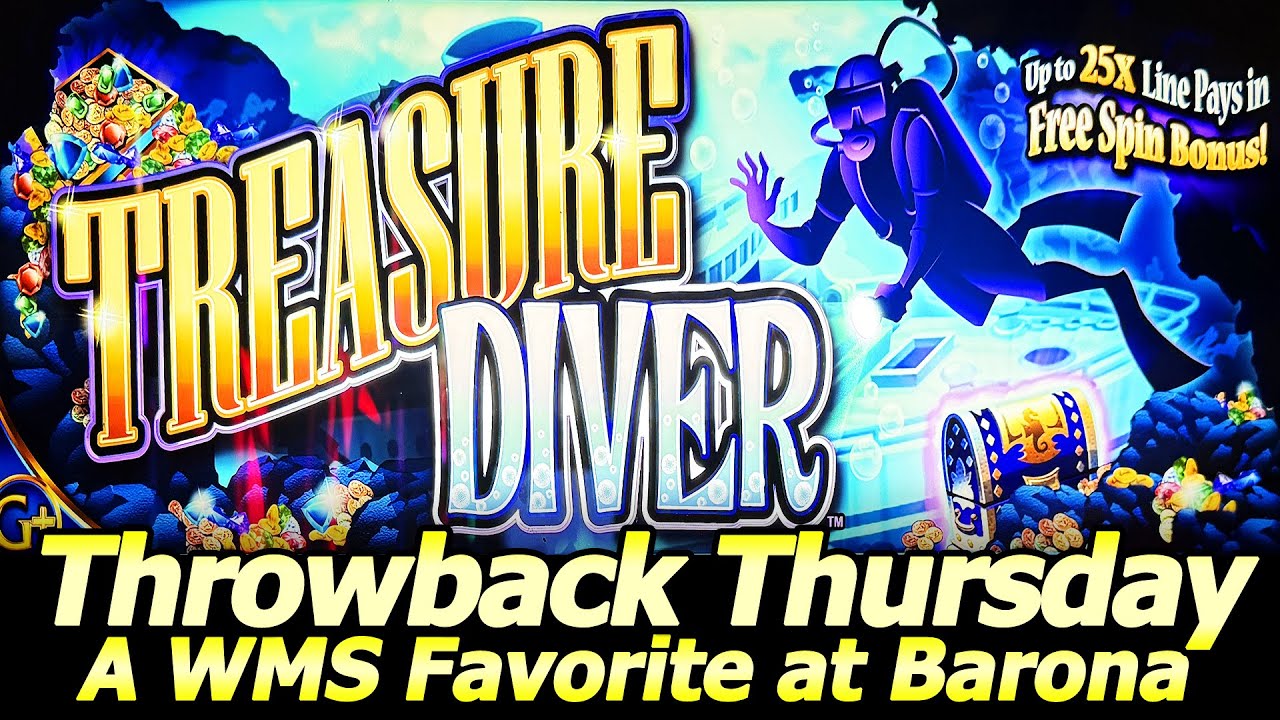 Treasure Diver slot for Throwback Thursday! Live Play and Bonus in this ...