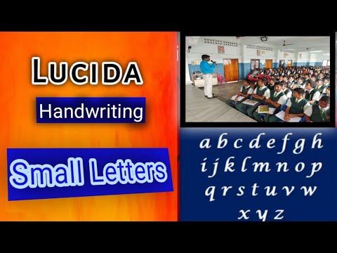 Lucida handwriting small letters for students #calligraphy #lucida # ...