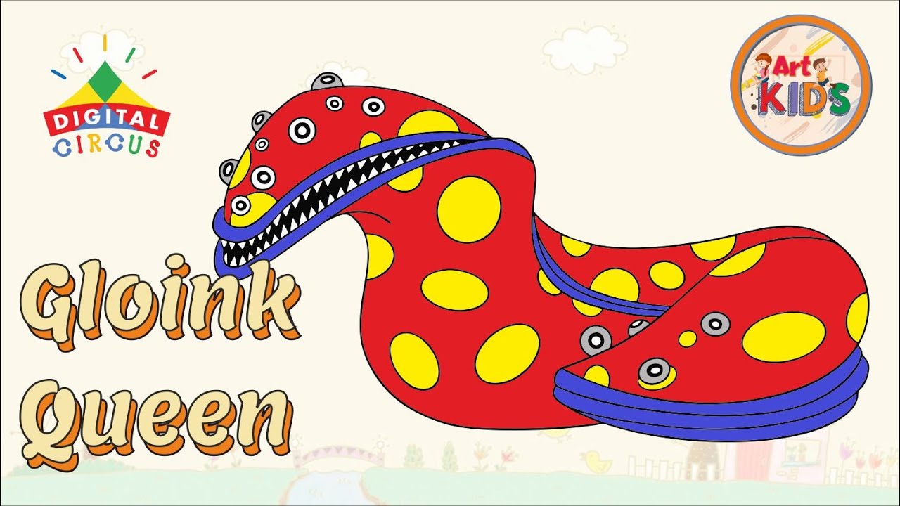 How To Draw Gloink Queen from The Amazing Digital Circus Easy Drawing ...