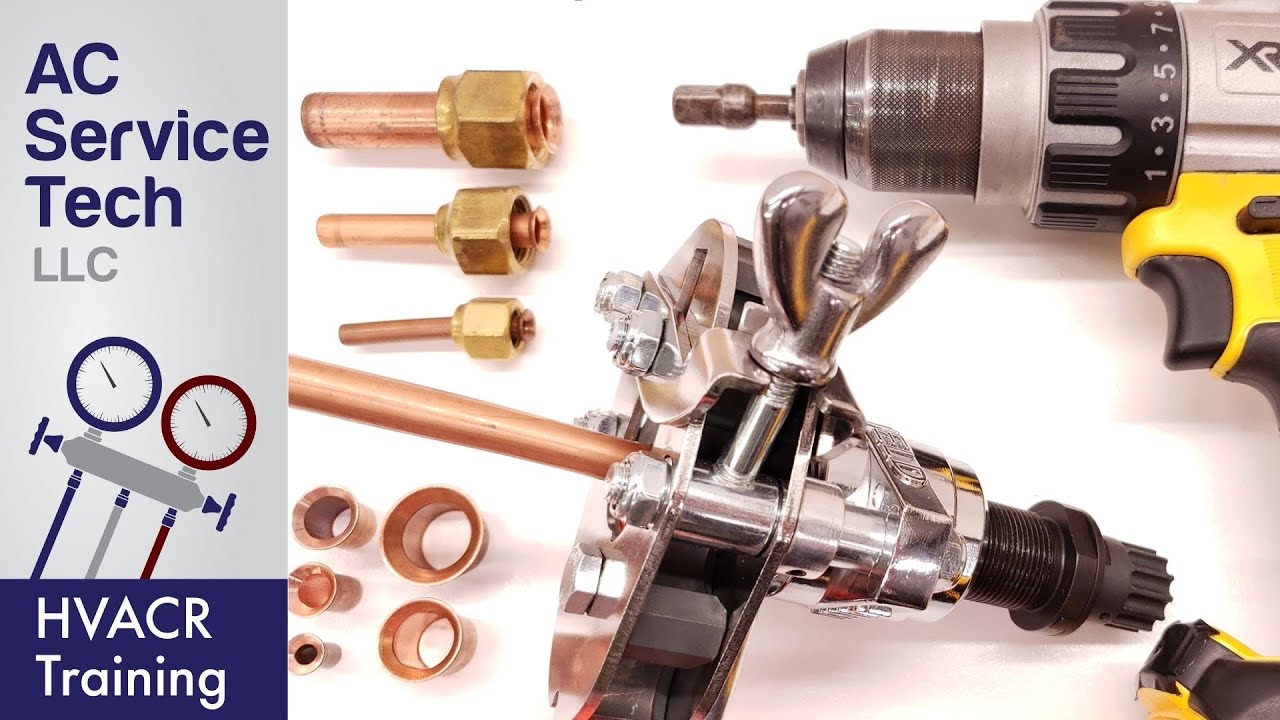 Flaring a Copper Tube in 30 Seconds! For High Pressure Ductless ...