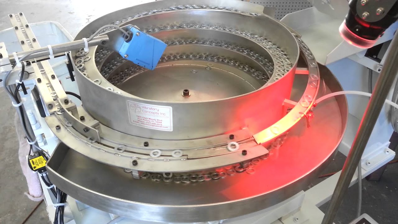 Washer Feeder with Vision Camera - YouTube