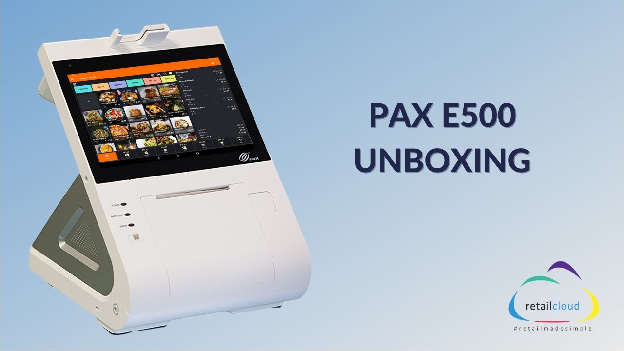 PAX E500 Unboxing | retailcloud - YouTube