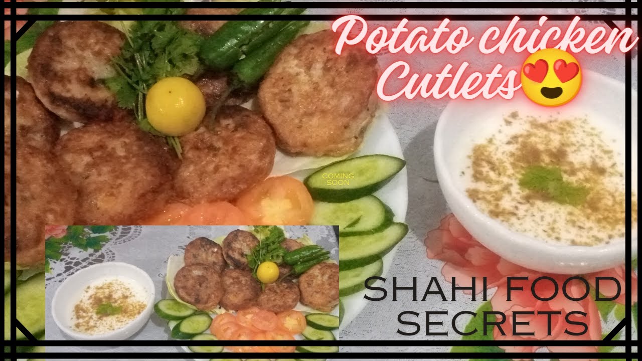 Potato Chicken Kabab Recipe By shahi food secrets | Crispy Potato ...