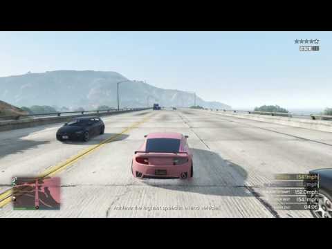 GTA V Online - Over 160 MPH in High Speed Challenge!