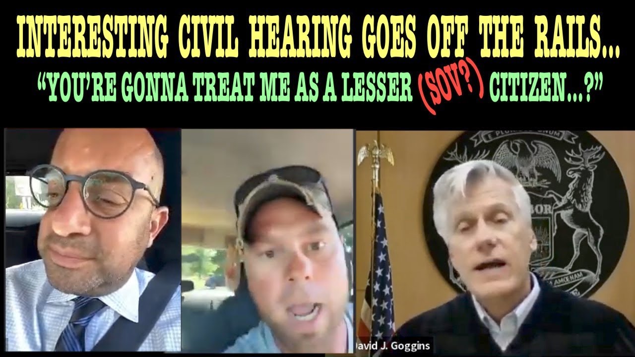 INTERESTING CIVIL HEARING GOES OFF THE RAILS! - YouTube