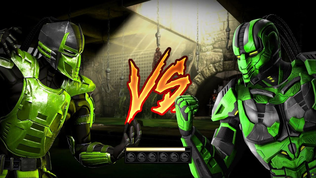 Mortal Kombat 9 - CYBER REPTILE - Expert Arcade Ladder - Gameplay ...